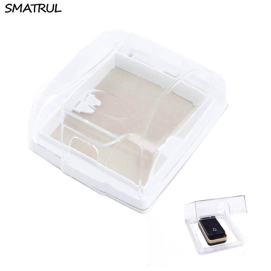 SMATRUL Waterproof Cover For Wireless Doorbell Ring Button Transmitter ...