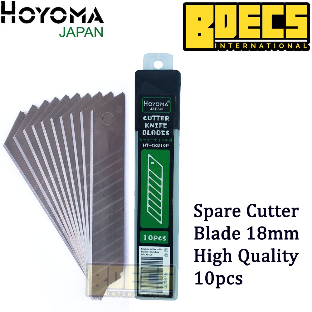 10pcs Hoyoma Japan Spare Cutter Blade High Quality 18mm | by Bdecs ...
