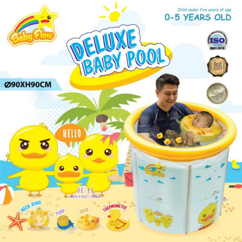 Baby Flow Deluxe Baby Pool 90cm x 90cm | Shopee Philippines
