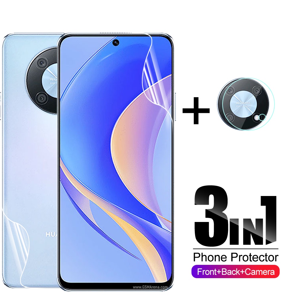 3in1 Camera Soft Glass For Huawei Nova Y90 Hydrogel Film For Enjoy 50 Pro Nova9 Se 5G 9 9Pro Y70 ...