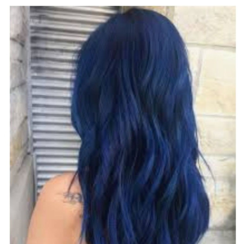 Blue Hair Color Set ( Hair Cream+Oxidizing Solution ) | Shopee Philippines