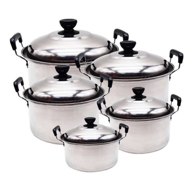 JS Stainless Steel High Pot Kitchenware Set | Shopee Philippines