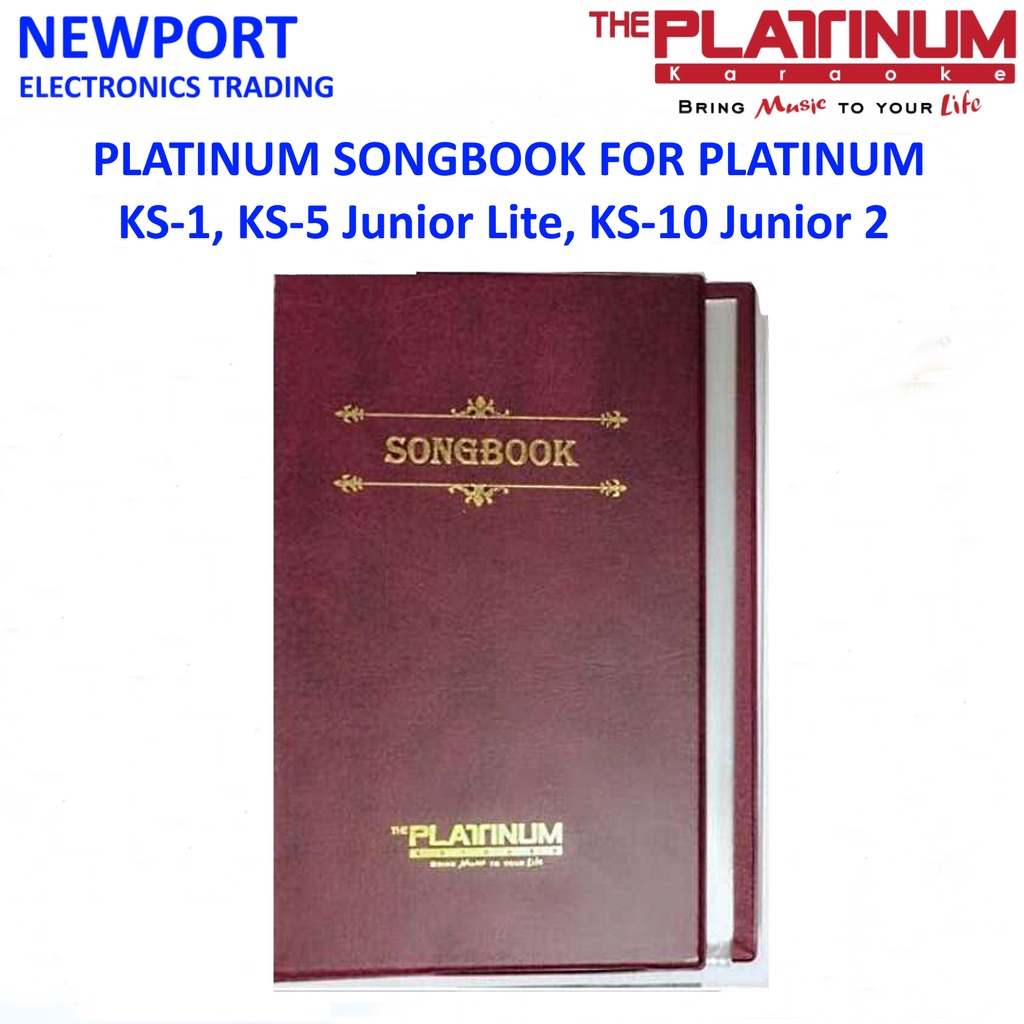 Platinum Songbook With Complete Song Lists for Platinum KS-1, KS-5, KS-10 | Shopee Philippines