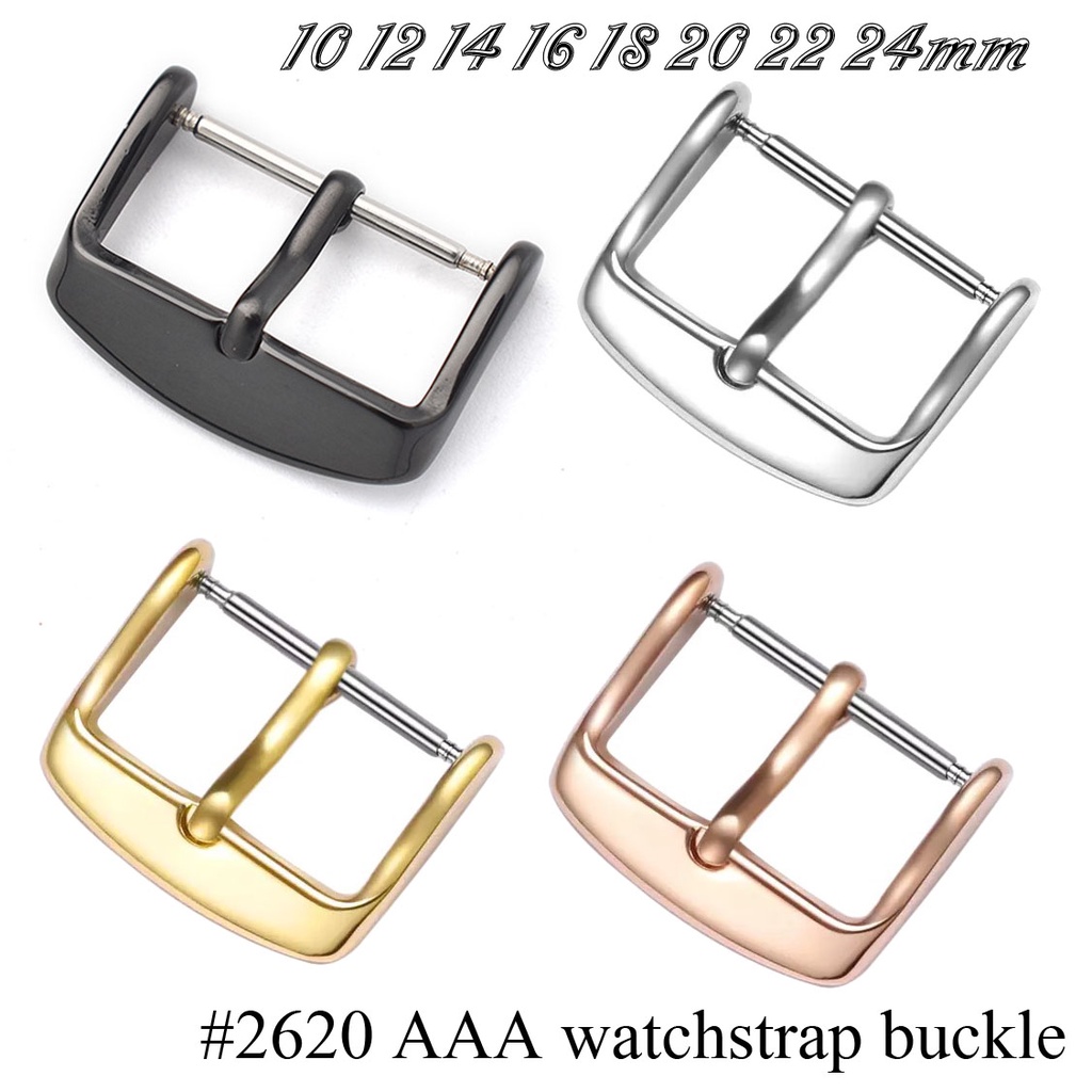 316L Glossy Stainless Steel Watch Strap Buckle Polish Watchband Clasp ...