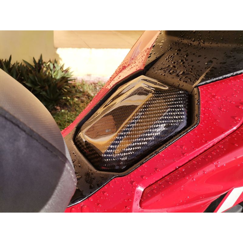 ADV 150 gas tank cover or stop light cover carbon fiber, honda adv 150 ...