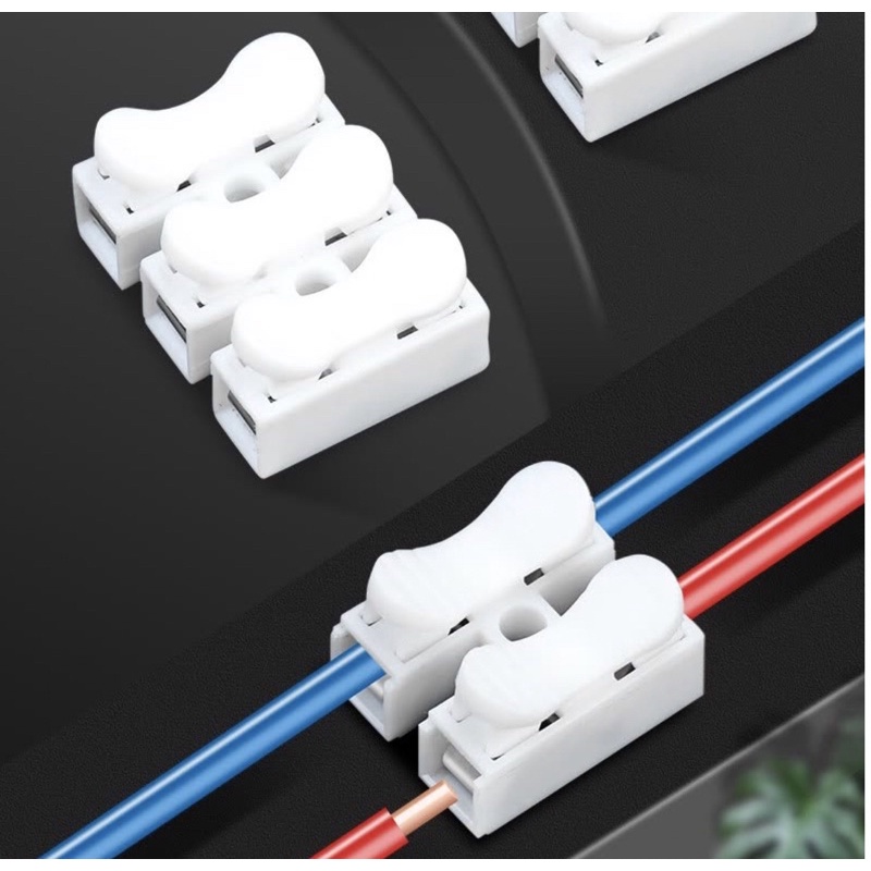 【COD & Ready 】CH-2 5pcs Self Locking Electrical Cable Connectors Quick ...