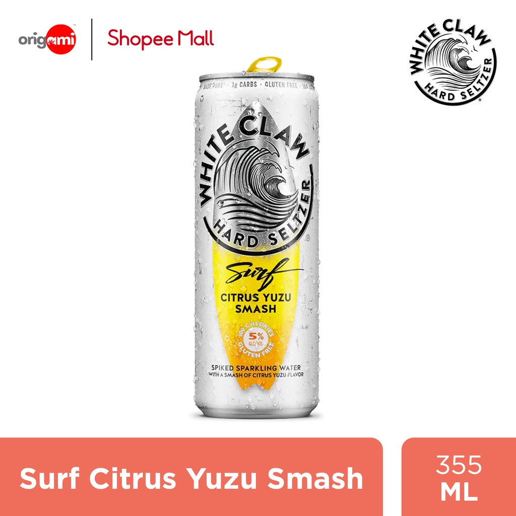 White Claw Canned Hard Seltzer Surf Citruz Yuzu Smash 355ml | Shopee ...