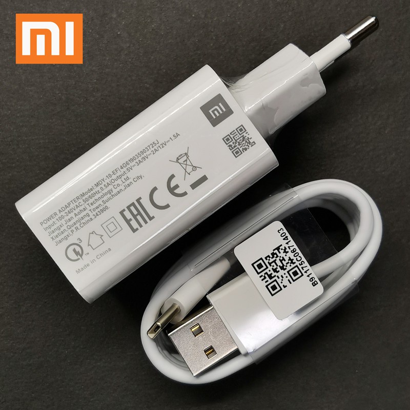 Xiaomi Redmi Note 9 9S Fast Charger QC3.0 33w Quick Charge Adapter Type ...