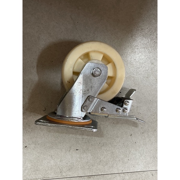P white Nylon Fiber-Class Heavy duty Caster wheel 5"x2"(Swivel,with ...