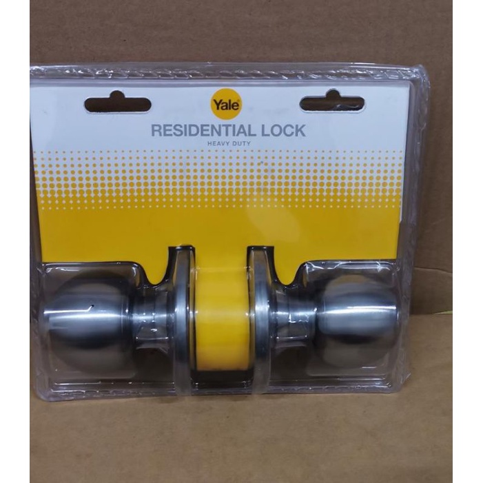 Yale Heavy Duty Entrance Door Knob Lockset VCA5807 US32D Stainless ...
