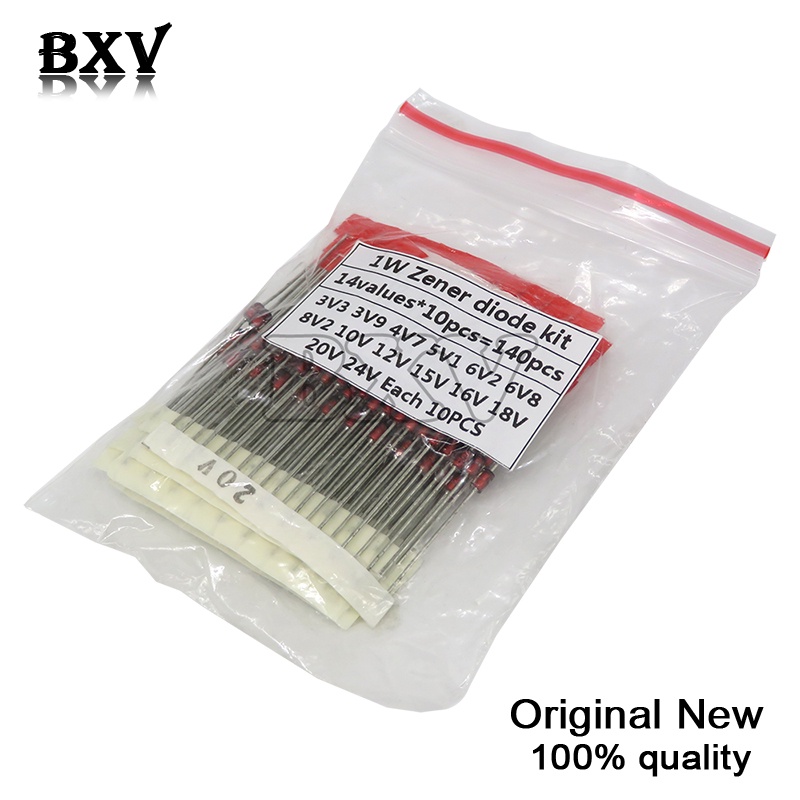 14Values*10PCS=140PCS 1W Zener Diode Kit DO-41 3.3V-30V DNIGEF Component Diy Kit | Shopee ...
