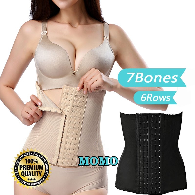 MOMO 7bones Extremely slim tight Waist trainer slimming corset (S-4XL) | Shopee Philippines