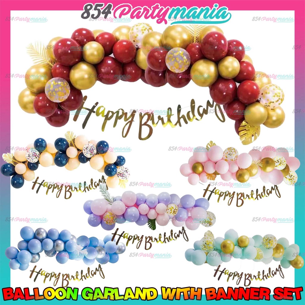 41pcs Balloon Garland Set Arch Kit Balloon Chain Combo Set Birthday ...