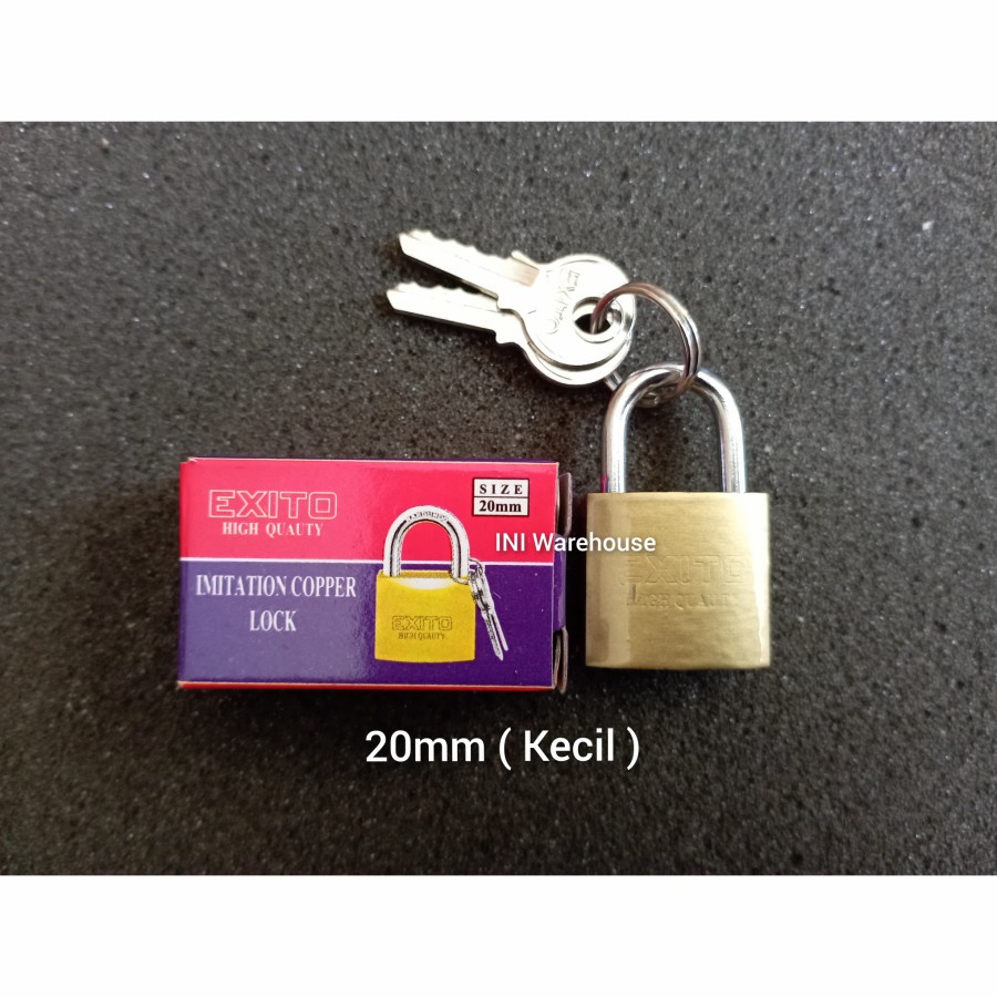 20mm Mini Small Brass Padlock for Bags, Suitcases, Cupboards | Shopee ...