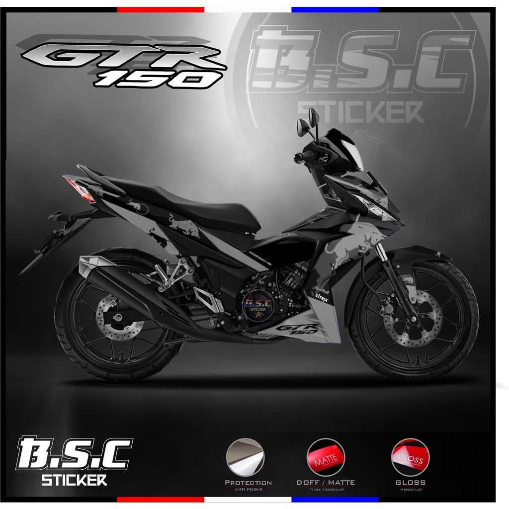 FULL BODY Supra GTR 150 Decal Sticker with Gray Bull Motif | Shopee ...