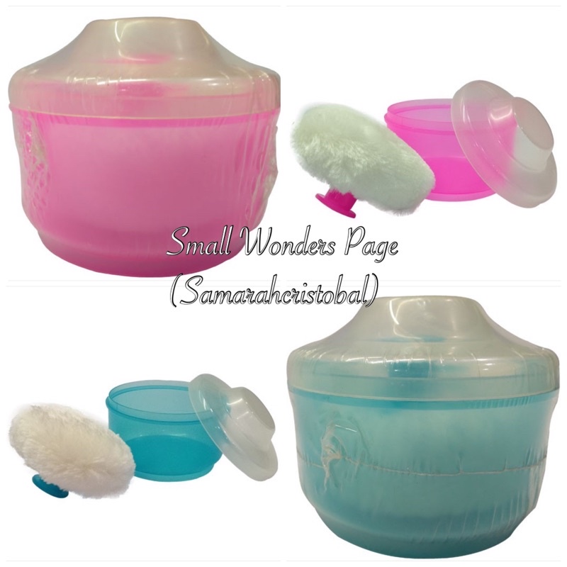 Bebeta Powder Case with Powder Puff Pink and Blue | Shopee Philippines