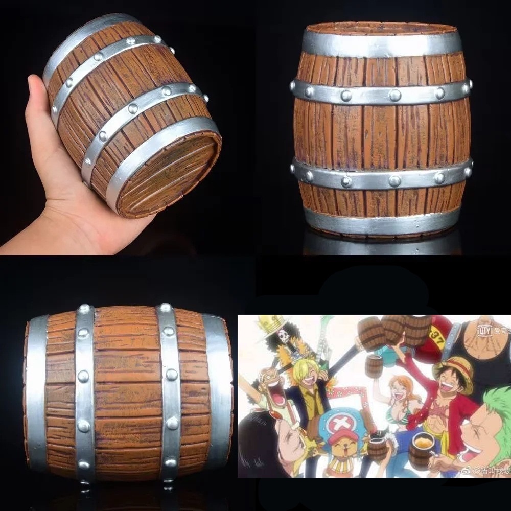 One Piece GK Squatting Ace Wine Barrel Wooden Barrel Accessories ...