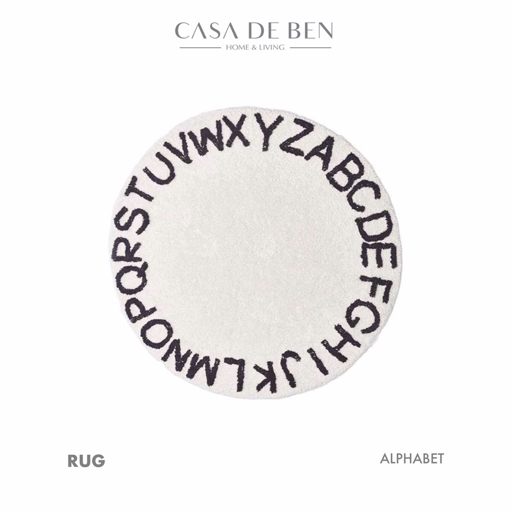 Alphabet Rug/Kids Carpet Living Room Floor Mat Kids ABCD 80cm | Shopee ...