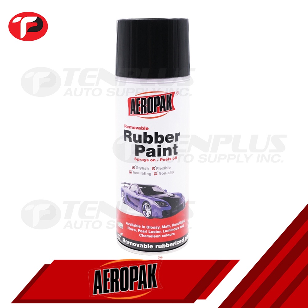AEROPAK Removable Rubber Paint 290G Matte Black | Shopee Philippines