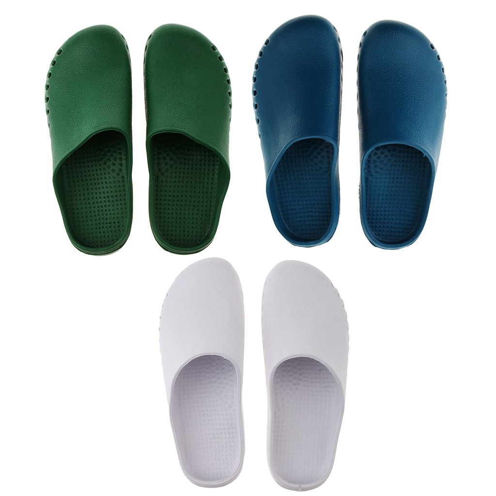 Mens Womens Non Slip Medical Chef Clogs Kitchen Hospital Work Shoes ...