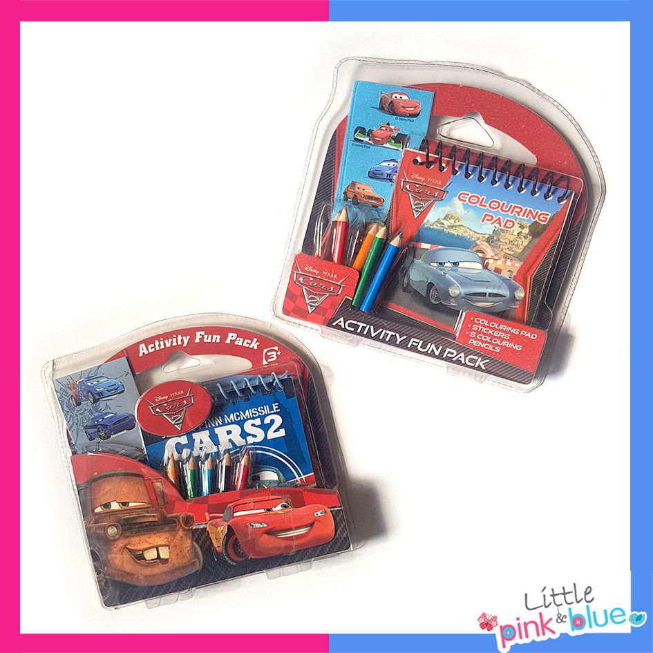 Cars 2 Activity Fun Colouring Playing Pack | Shopee Philippines