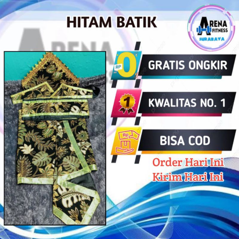 HITAM Songket silat art cloth Full Block silat art songket silat cloth ...