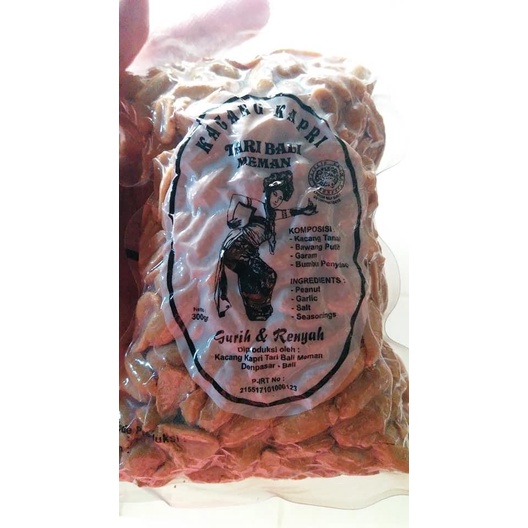 Kacang Kapri Tari Bali Meman Perisa Bawang Putih 300gms ~ Bali Peanut ...