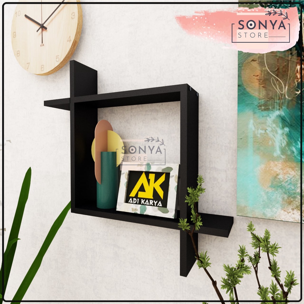 KAYU Multipurpose Wall Shelf Corner Paste Corner Stacking Multipurpose ...