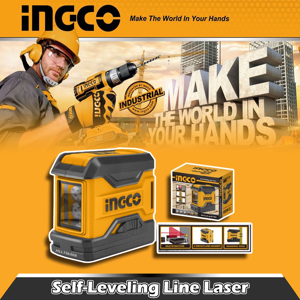 INGCO HLL156508 Self-Leveling Line Laser | Shopee Philippines