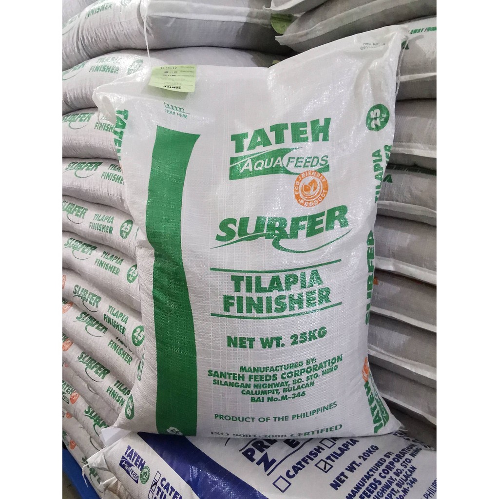 Tateh Aquafeeds Surfer Finisher 1kg Tilapia Catfish (Hito) Milkfish Koi ...