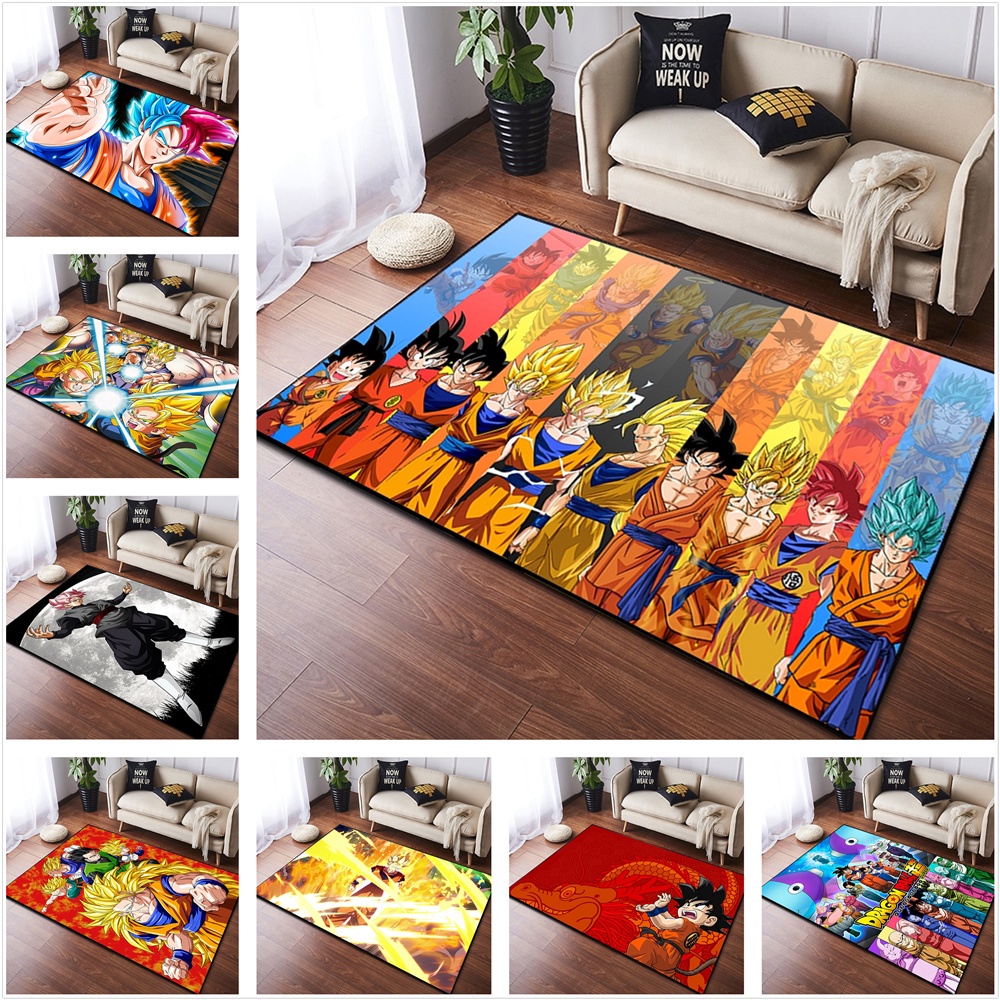 Customized Dragon Ball Goku Vegeta Super Saiyan Anime Carpet Living ...