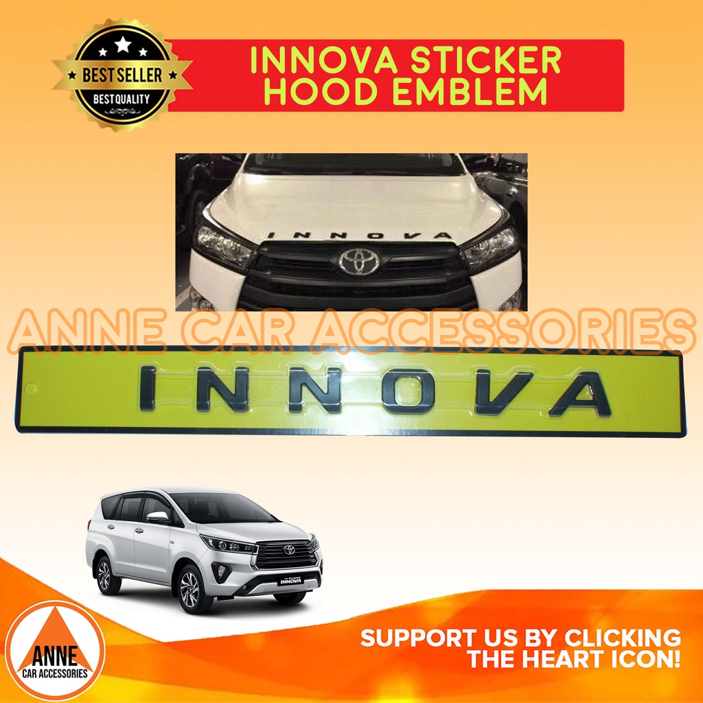 Car Hood Emblem For Toyota Cars Toyota Innova / Avanza / Rush Decals ...