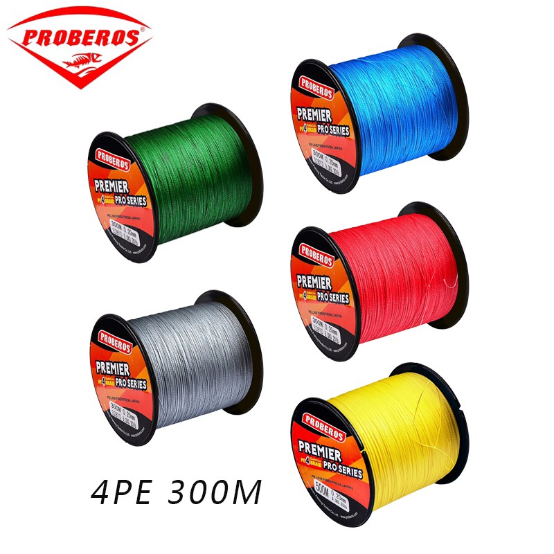 Proberos Braided Line 6lb To 50lb Fishing 300 Meters Fish 4 Stand Lines ...