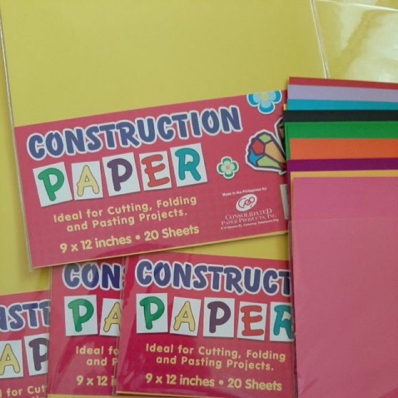 CONSTRUCTION PAPER 20SHEETS | Shopee Philippines