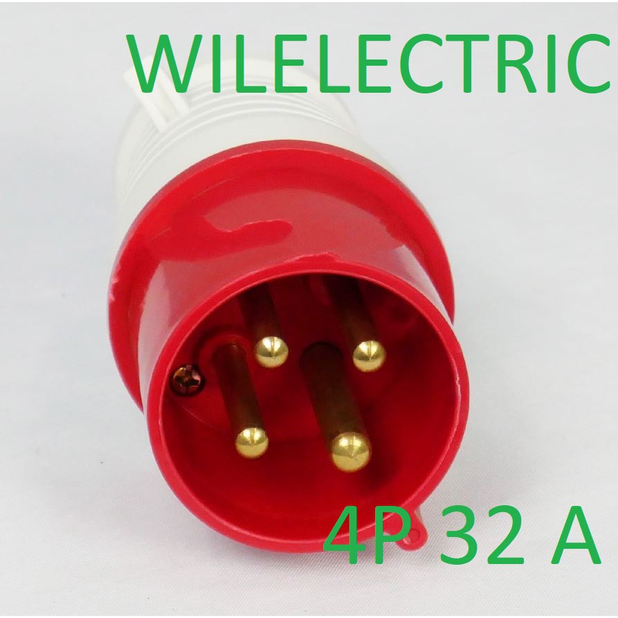 4p 32A / 32 A industrial plug / industrial plug 4 feet / pin | Shopee ...