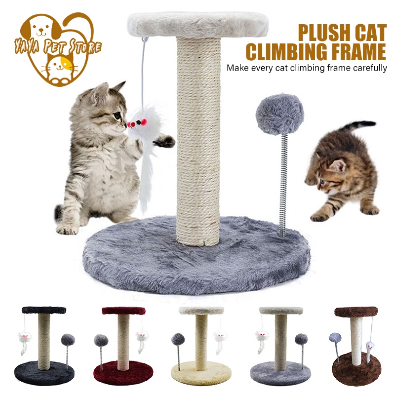 Cat Climbing Frame Double Layer With Pet Toys For Cats Tree Toy ...
