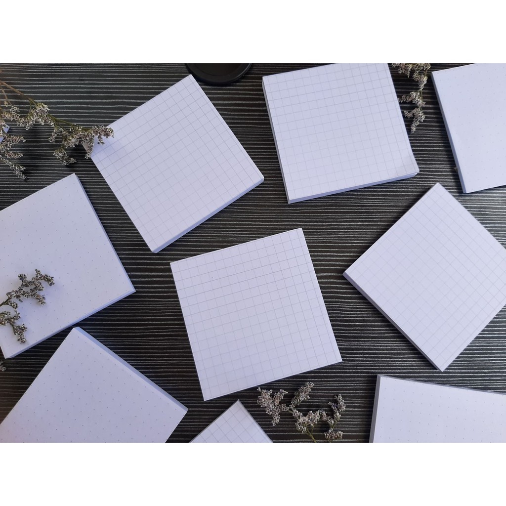 Grid / Dotted Basic Memo Pad Office Stationery Notepad | Shopee Philippines