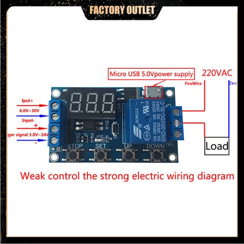Switch Timer Micro USB 5V automatic timer control switch with LED ...