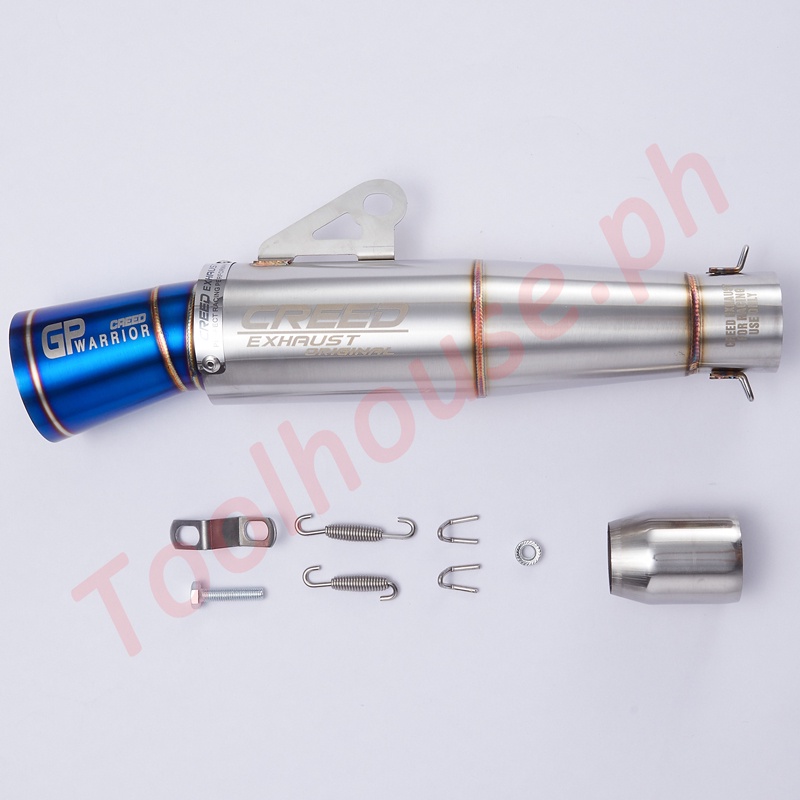 Universal 38-51mm Motorcycle Exhaust Racing rear pipe Full Exhaust ...