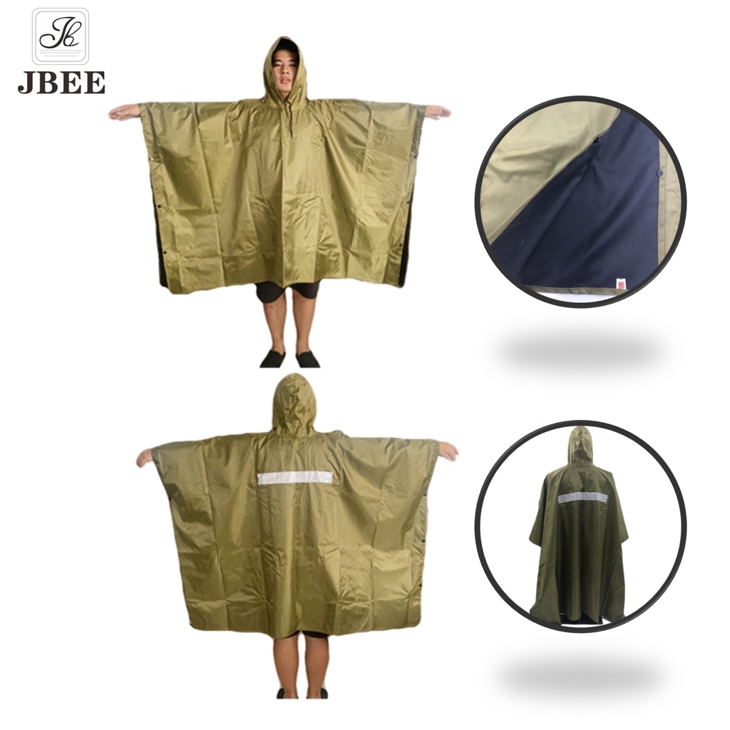 JBEE J0995 gabardine outdoor thickened reflective raincoat riding ...