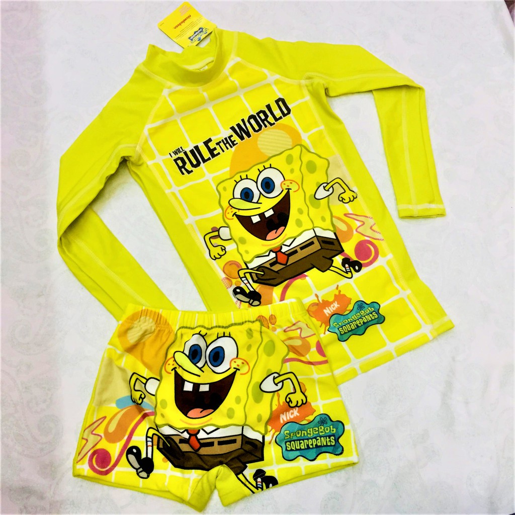 Spongebob Pair Rashguard for Kids | Shopee Philippines