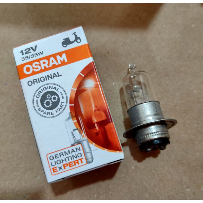 OSRAM ORIGINAL HEADLIGHT BULB 12V 35/35W (SMASH/XRM/HONDA/MIO) | Shopee ...