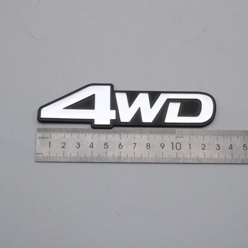 For TOYOTA Land Cruiser 80 4WD Emblem Car Sticker 3D Letter Silver Rear ...