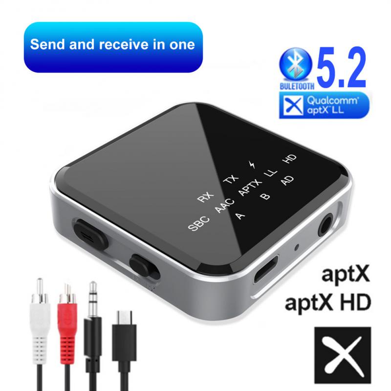 Bluetooth 5.2 Audio Transmitter Receiver AptX HD LL Low Latency ...
