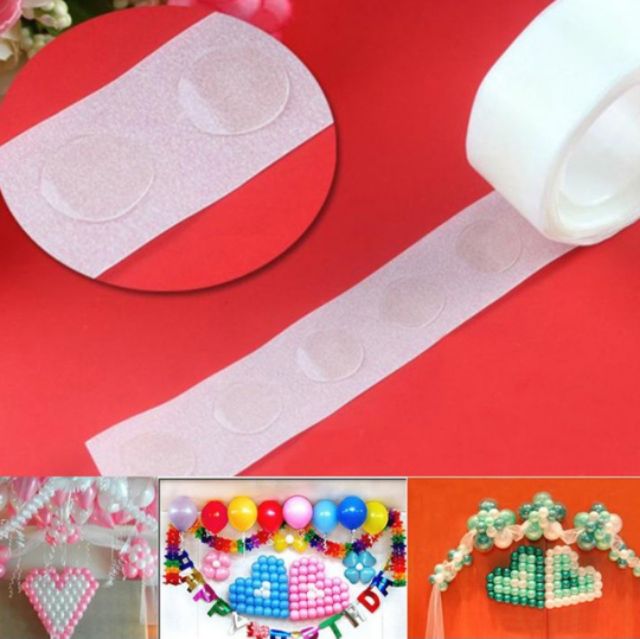 100pcs Roll Balloon Adhesive Glue Dots balloon tape | Shopee Philippines