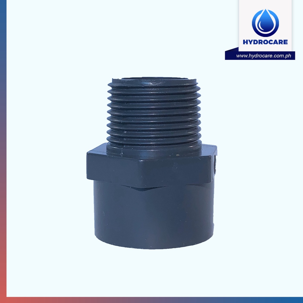 UPVC Male Adapter Gray Fittings 1/2 to 1 Inches | Shopee Philippines