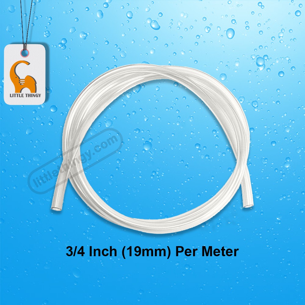 3/4 Inch (19mm) Per Meter PVC Clear Hose / Pipe For Water / Fluid ...