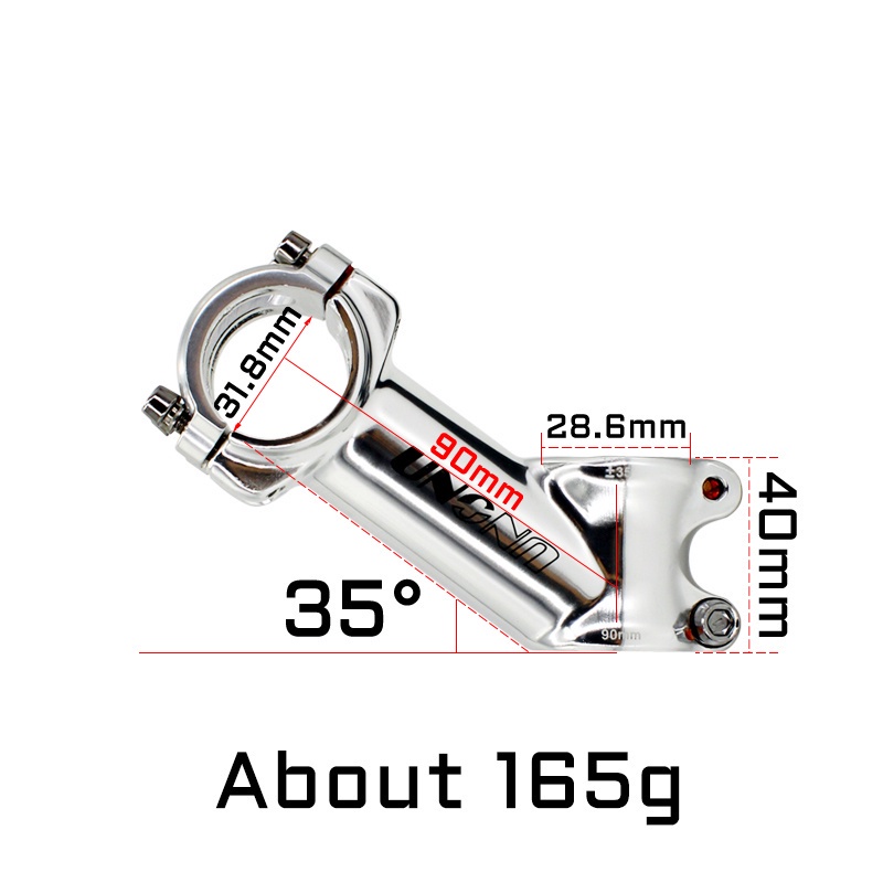 UNO Stem Mountain Bike Stem 7/17/25/35 Degree Bike Stem Road Bike Stem ...
