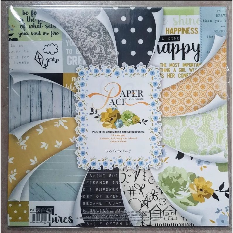 PP02 Paper Pack Cardstock 12x12 Inches Scrapbook Patterned Paper ...