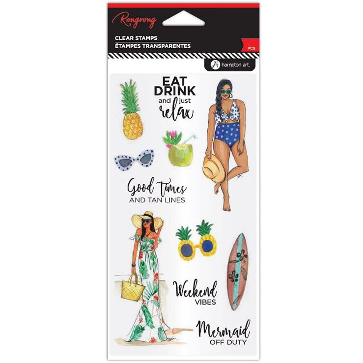 Just Relax Rongrong Clear Stamps – Hampton Art | Shopee Philippines